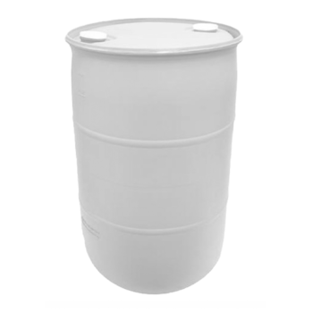 Tambo Plástico Recuperado De 200 Lts Cerrado Con Tapa Blanco